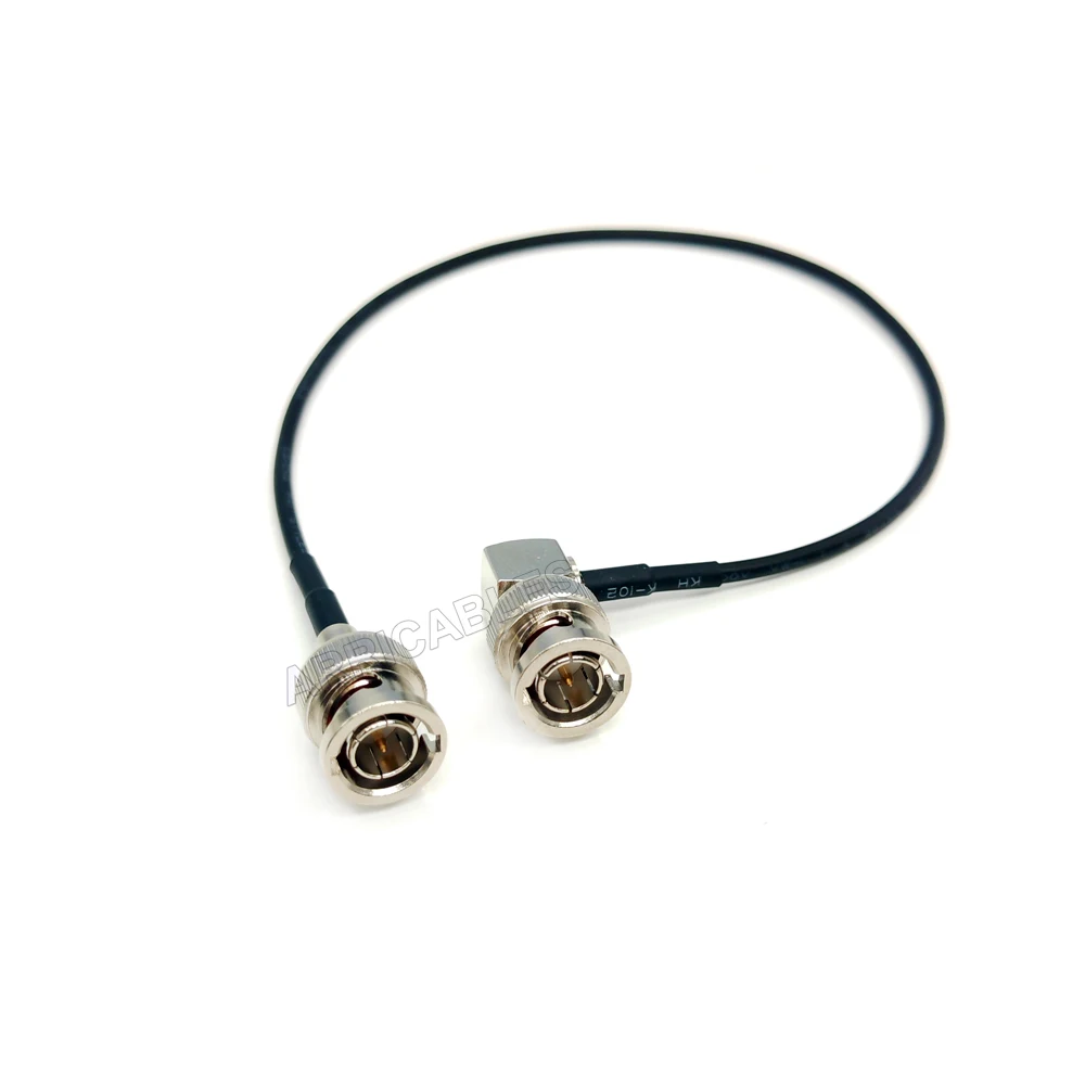 Flexible 75 ohm HD SDI BNC Male Elbow Coaxial Jumper Pigtail Cable for ...
