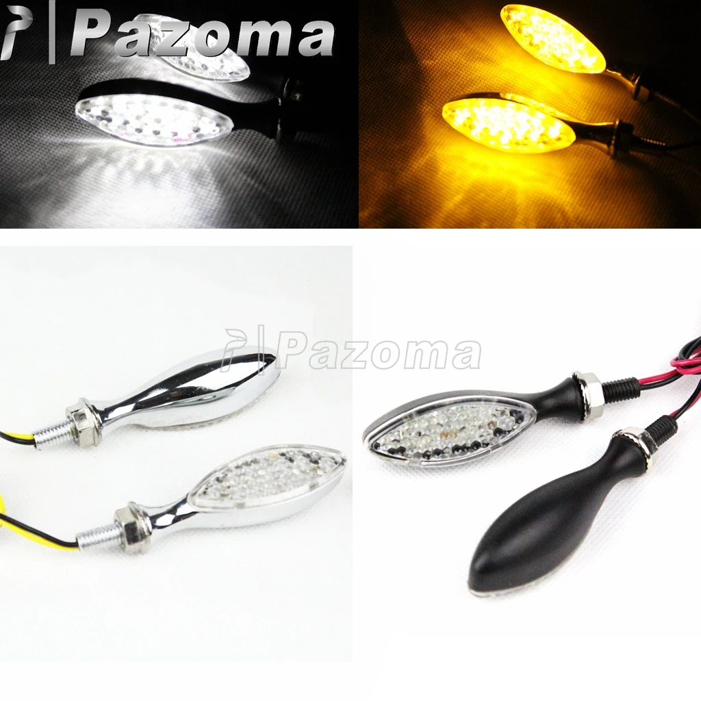 White Light Street Motorcycle Atv Led Flashers Indicador Motor Dirt ...