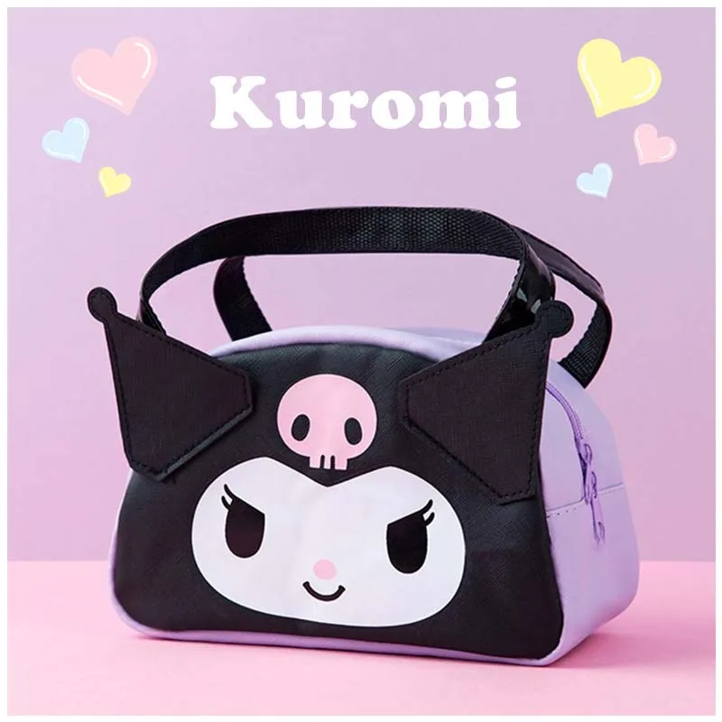 Anime Cartoon Sanrios Kuromi Pu Large Capacity Storage Lunch Box Bento ...
