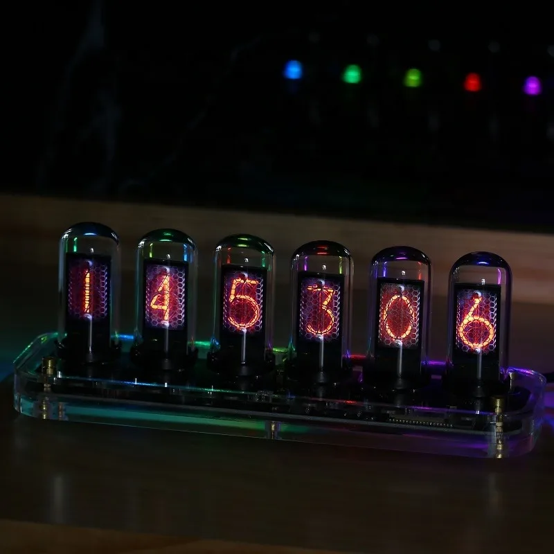RGB-Glow-Nixie-Tube-Clock-Mobile-APP-Editable-IPS-Display-Pictures ...