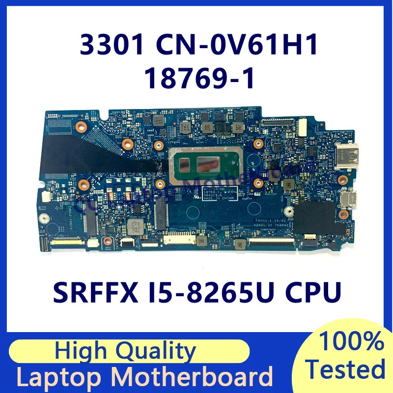 CN-0V61H1-0V61H1-V61H1-Mainboard-For-DELL-3301-Laptop-Motherboard-With ...