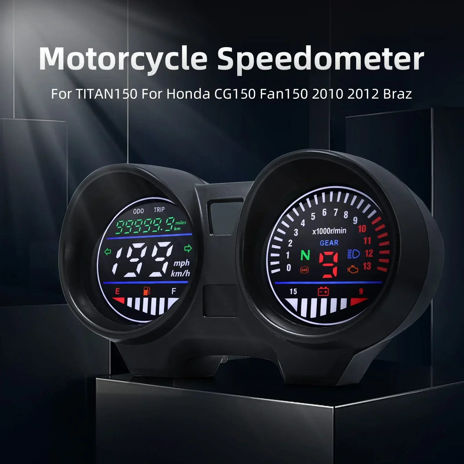 Car-Speedometer-Guage-For-Motorcycle-Digital-Dashboard-LED-Electronics ...