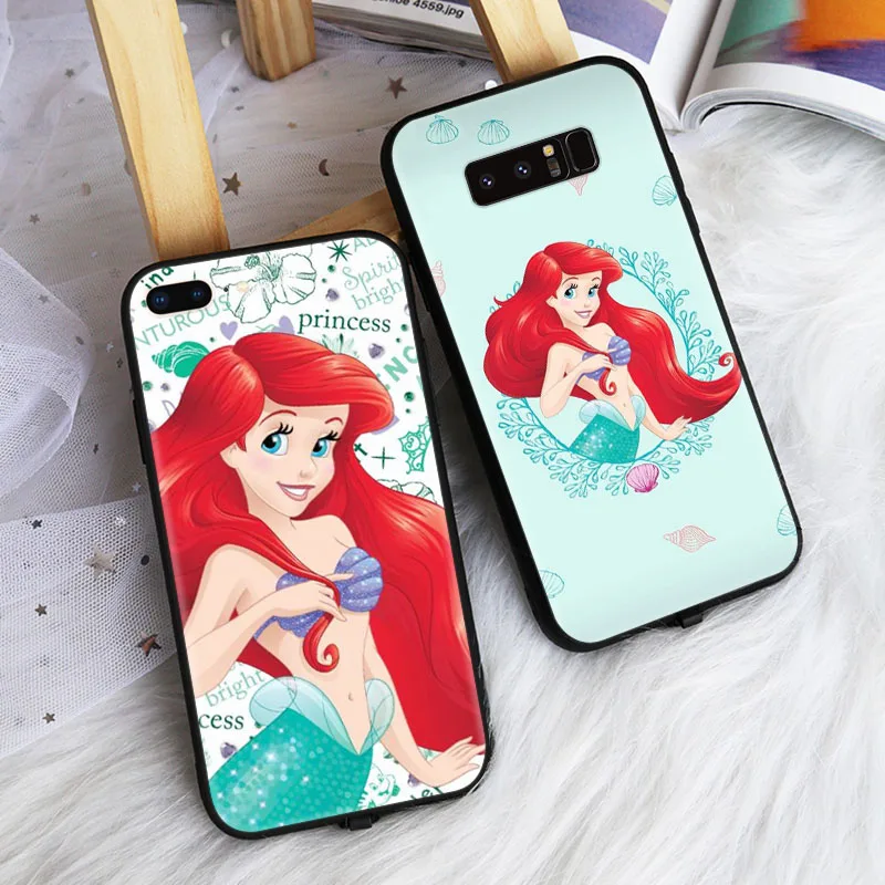 Sleek Black Protective Smartphone Case - Ariel Princess Design for Moto ...