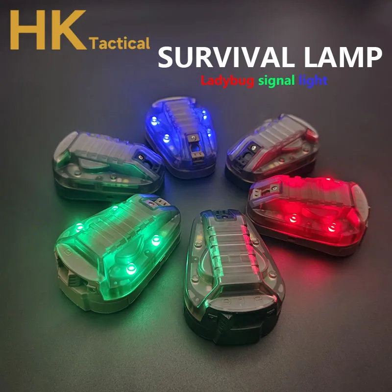 Tactical Helmet Lamp Survival Light Safety Flash Light Strobe Ladybird ...