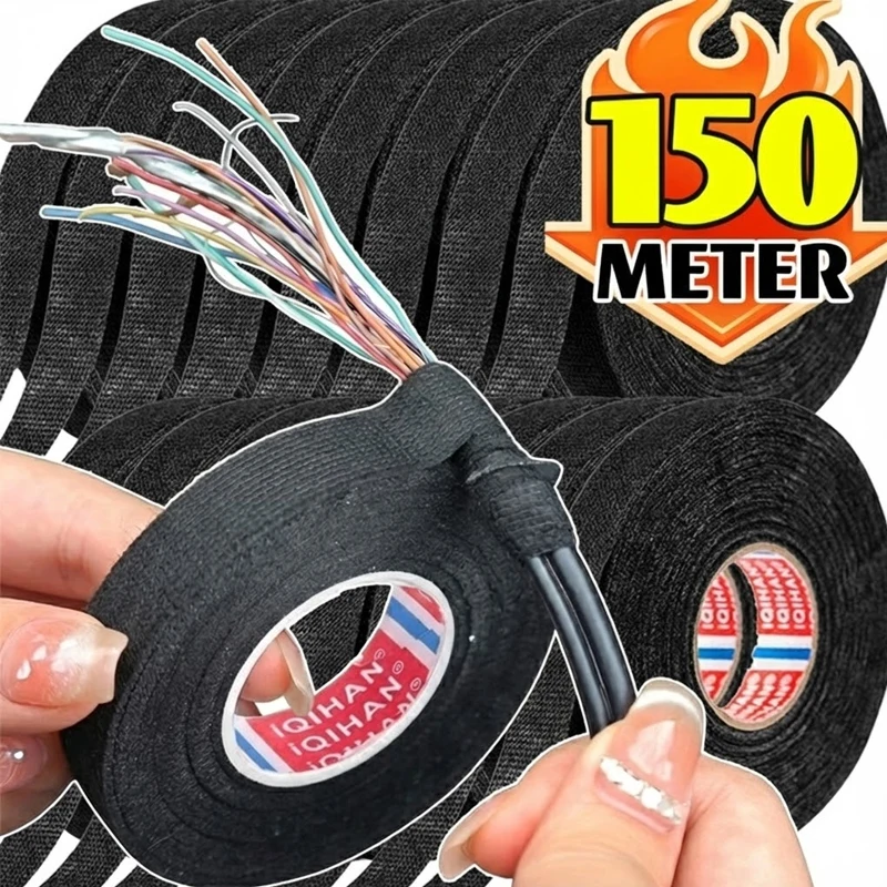 High Temp Wiring Harness Tape Flannel Cloth Cable Loom Noise Damping ...
