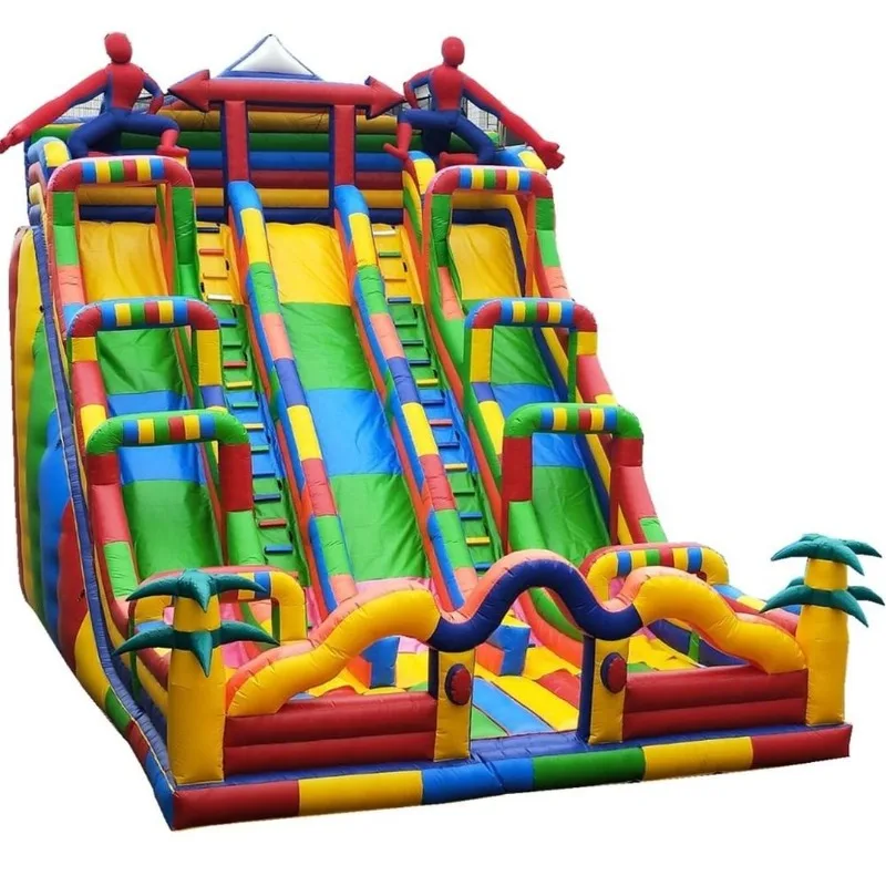Inflatable Bounce House Multicolor Pastel Wedding Bouncer Castle Unisex ...