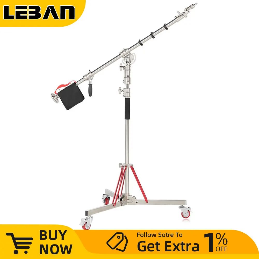 Remotely-Adjustable-Lights-Heavy-Duty-Stainless-Steel-210CM-Light-Stand ...