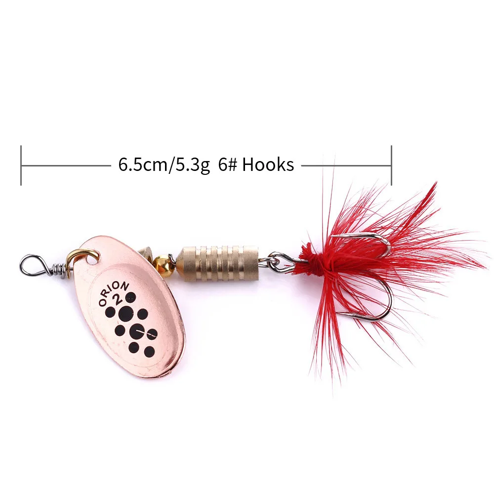 1-PC-Spinner-Spoon-Fishing-Lures-Feathered-Hook-Artificial-Bait-Metal ...