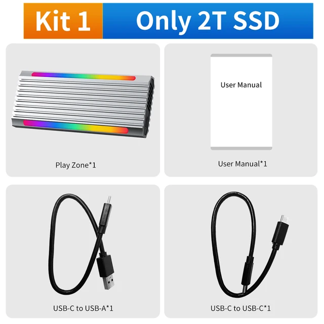 Portable 2TB SSD Playnite & Retrobat for ROG ALLY/Onexplayer/Steam Deck ...