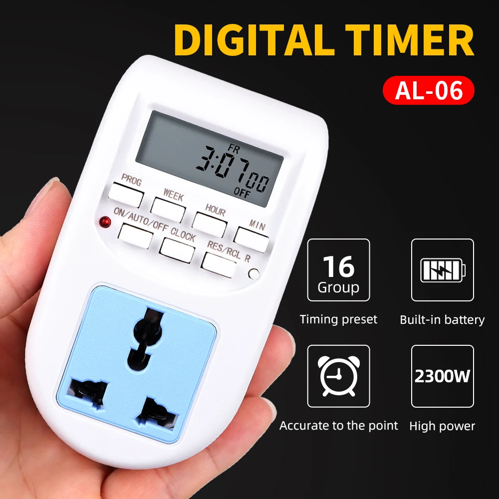 220V-EU-Electronic-Digital-Countdown-Switch-Universal-Charging-Timing-Socket-Programmable-7-Days ...