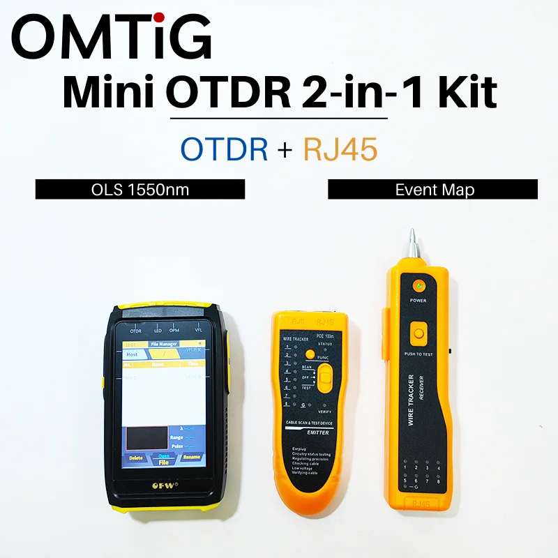Mini Otdr Rj45 Active Fiber Live Test 1550nm 20db 80km Fiber ...