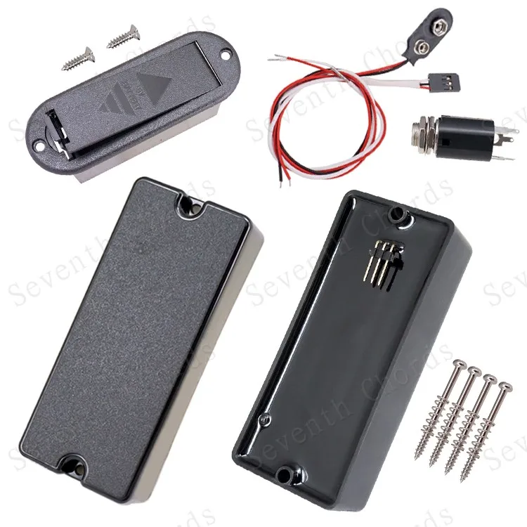 Fechado Active Humbucker Pickups para guitarra baixo de 4 cordas, sem ...