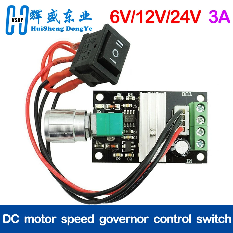 DC-6V-12V-24V-28V-3A-80W-DC-Motor-Speed-Controller-PWM-Speed-Adjustable ...