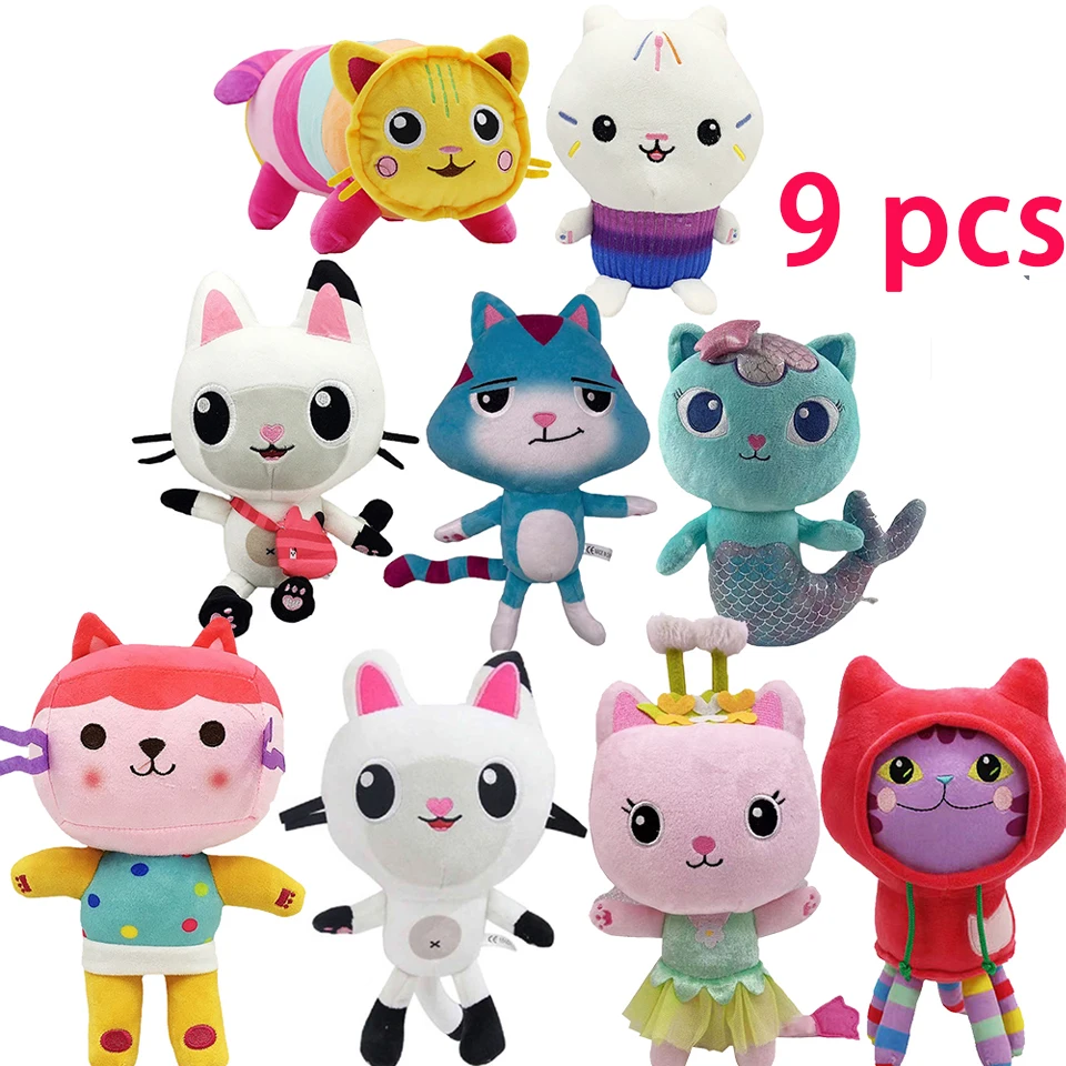 New-Gabby-Dollhouse-Plush-Toy-Mercat-Cartoon-Stuffed-Animals-Smiling ...
