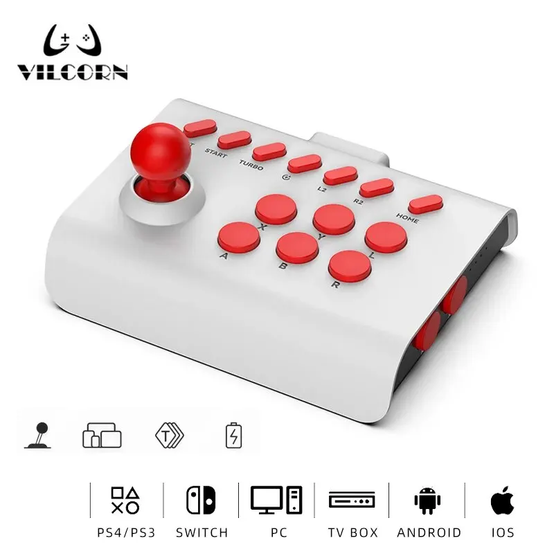 Wireless-PC-Game-Arcade-Joystick-Fighting-Game-Controller-for-PS4-PS3 ...