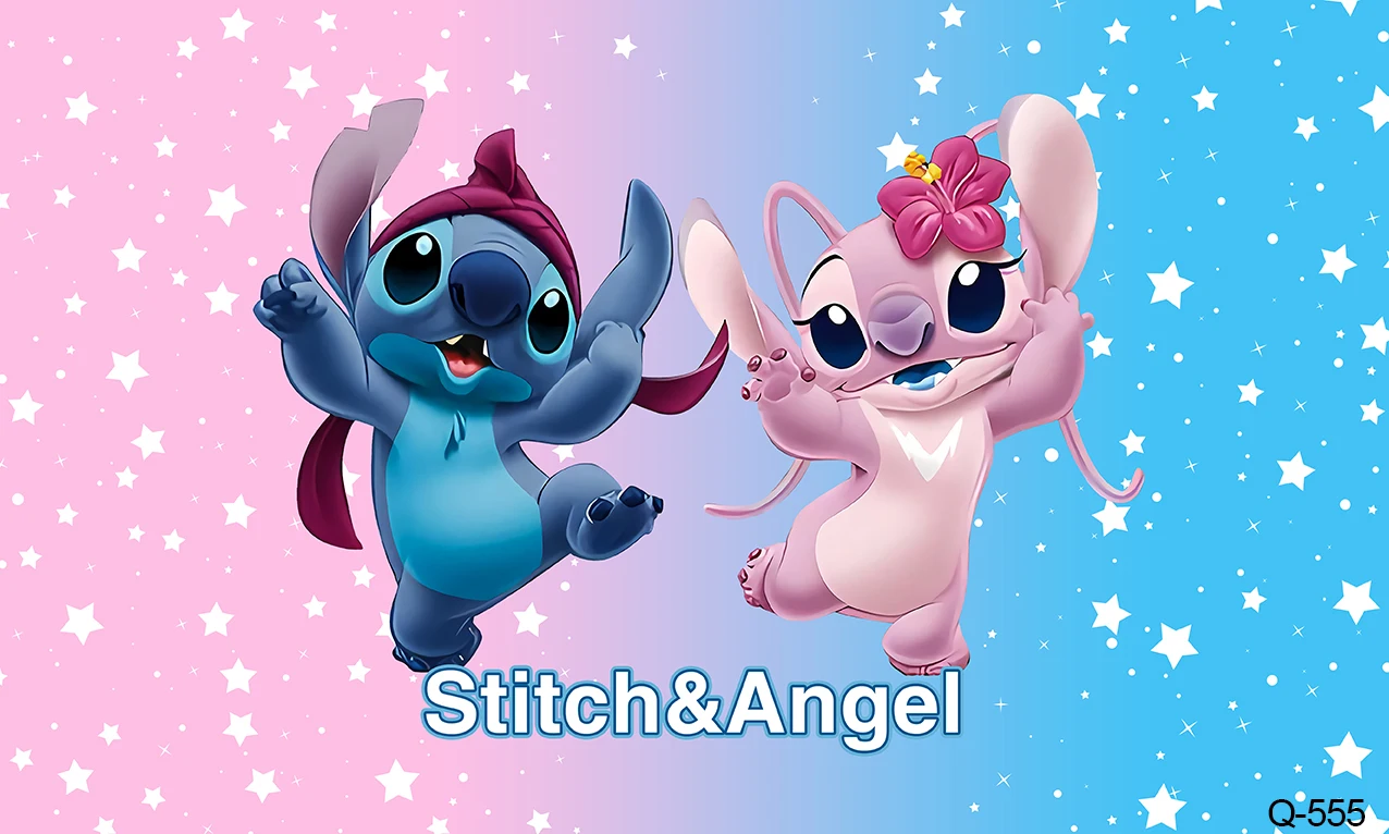 Cute Stitch And Angel Wallpaper