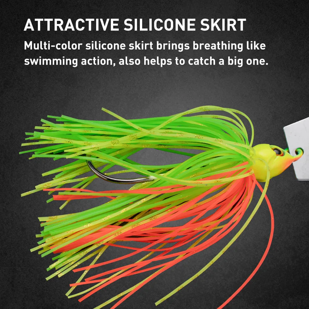 Buzzbaits For Bass Fishing JonStar 13G/16G/19G Spinner Bait Fishing ...