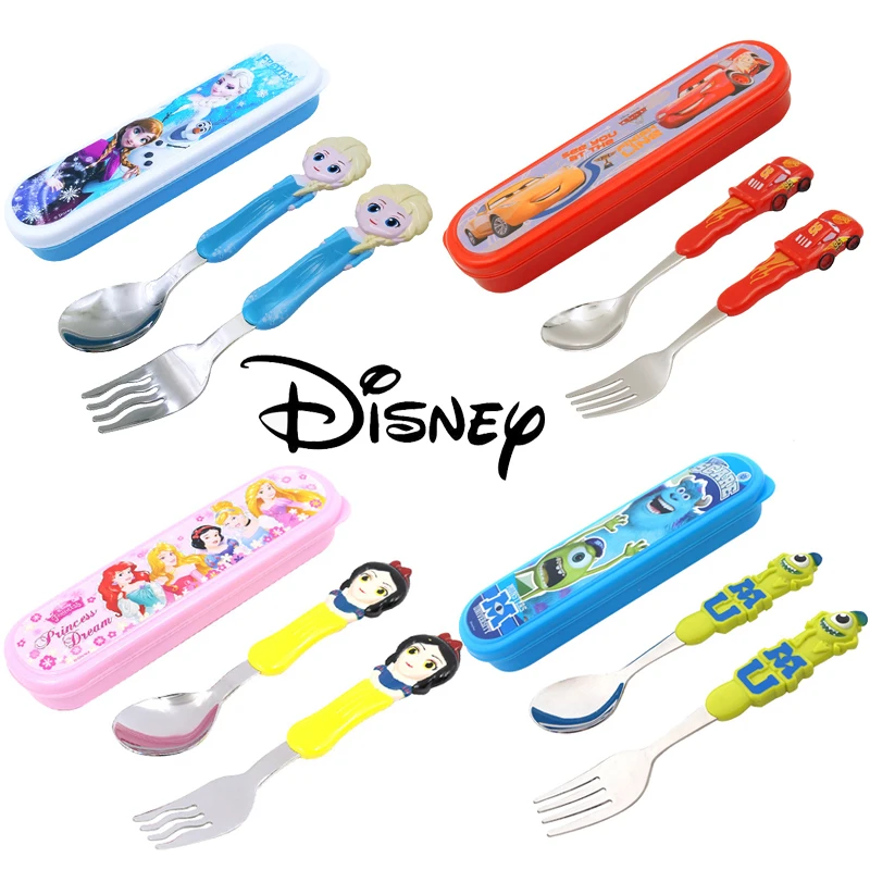 Disney-Frozen-Elsa-Princess-Spoon-Baby-Feeding-Cute-Mickey-3D-Cartoon ...