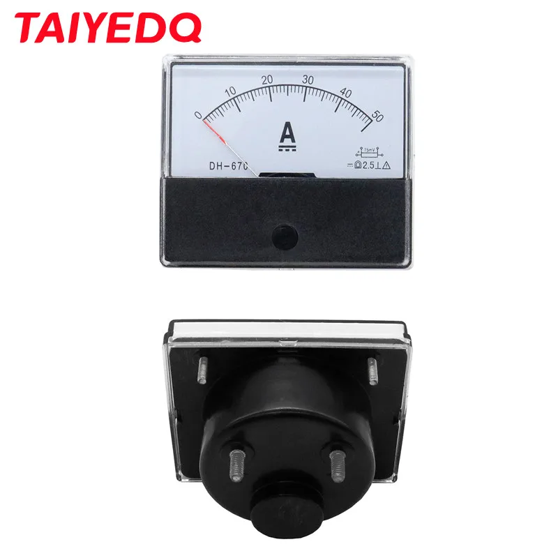 DH670-Current-Ammeter-Analog-1A-2A-3A-5A-10A-20A-50A-150A-DC-Ampere ...