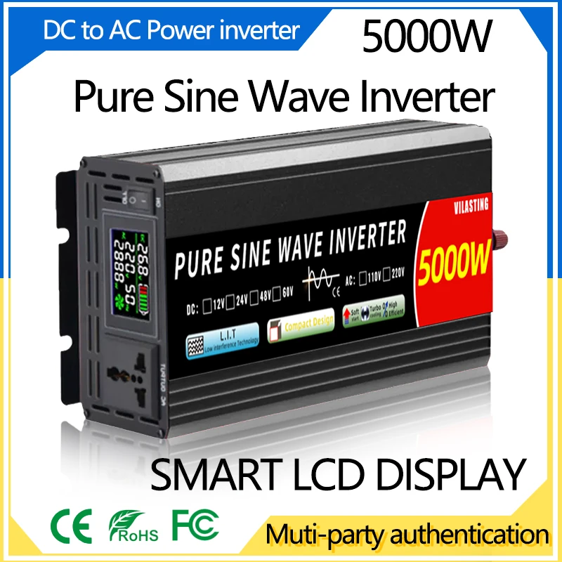 Inverter 12v 220v Reine Sinus Welle Inverter DC Zu AC 2500W 3000W 4000W ...