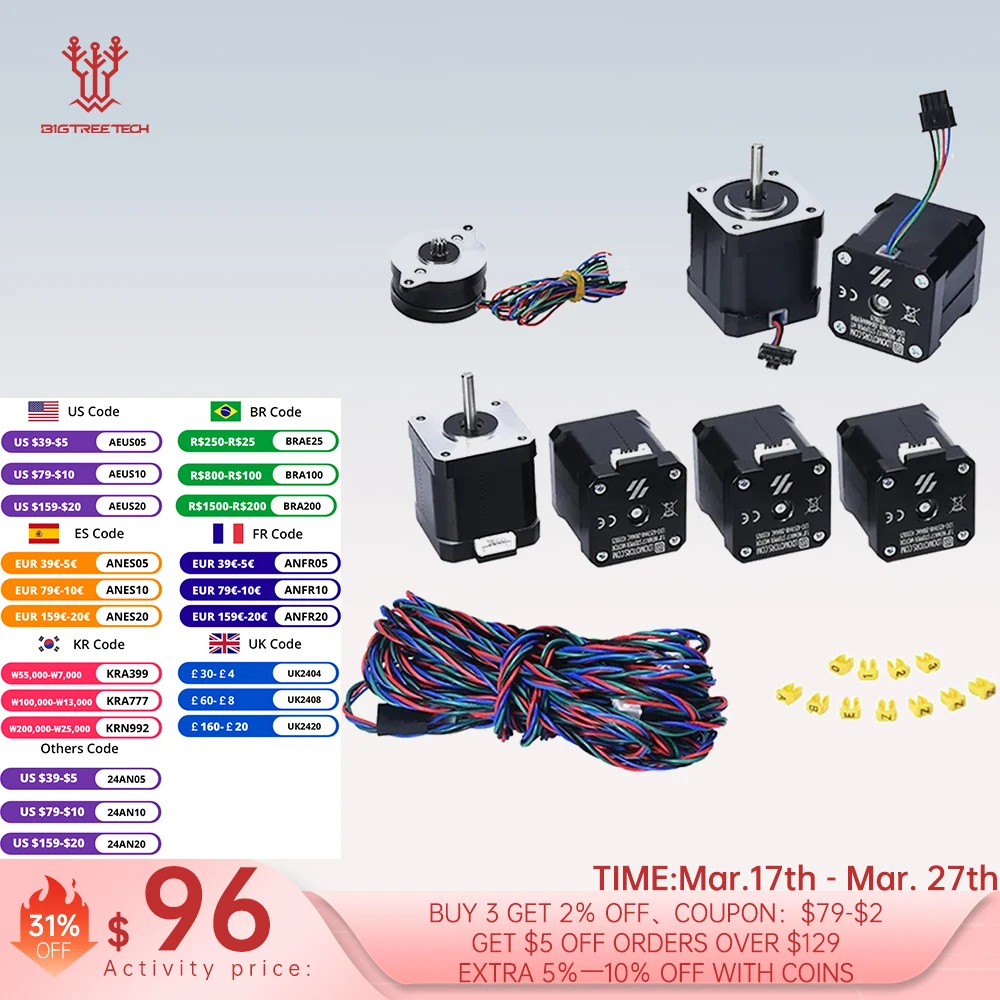 BIGTREETECH Voron V2.4 LDO Motor Kit LDO Stepper Motor 3D Printer Parts Upgraded For Voron V2.4 ...