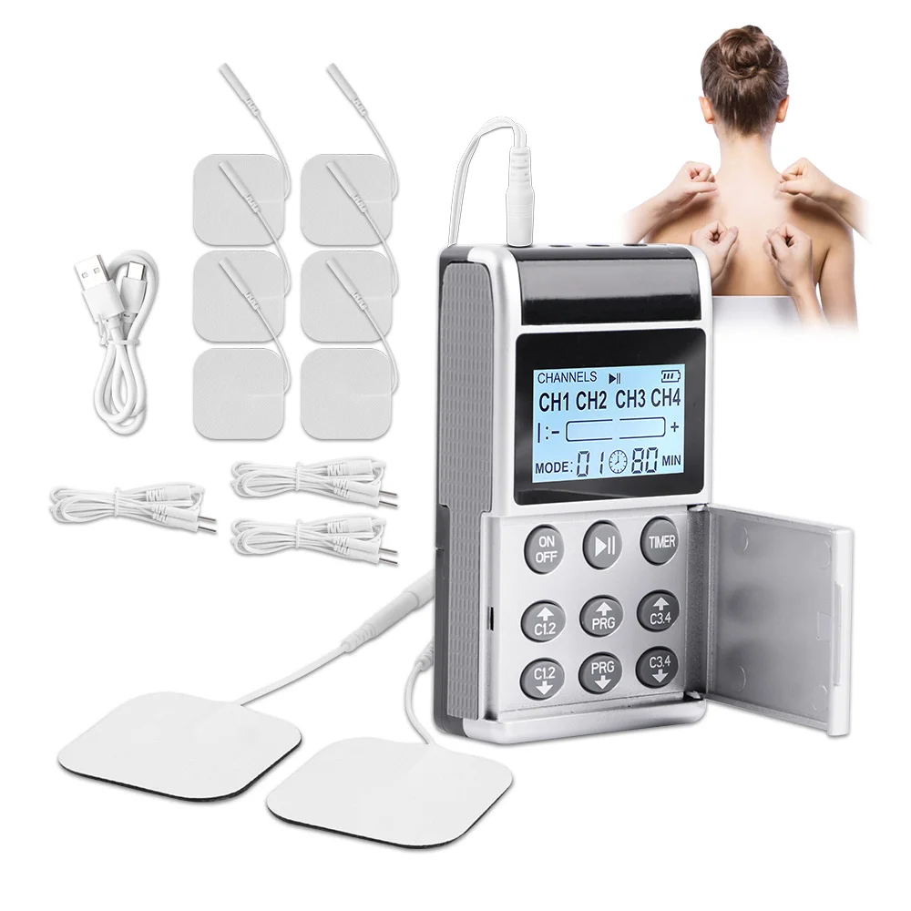 EMS-Pulse-Electric-Muscle-Stimulator-Back-Neck-Body-Massager-Tens ...