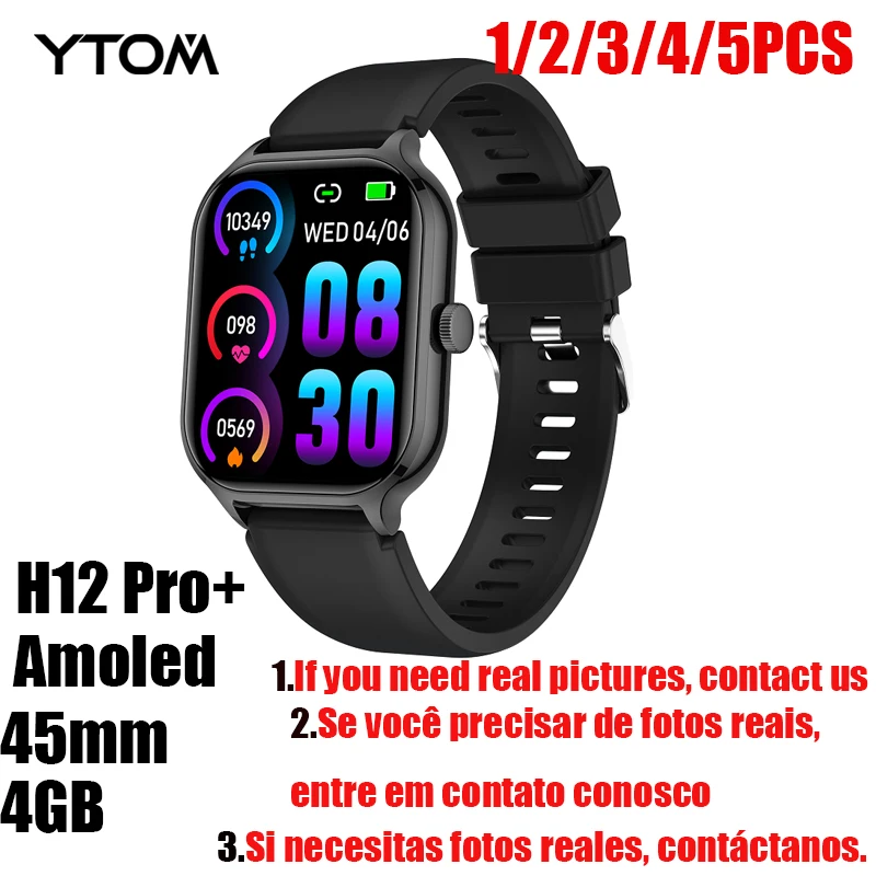 Smartwatch-H12-Pro-Plus-para-homens-e-mulheres-H12-Pro-Plus-AMOLED-4G ...