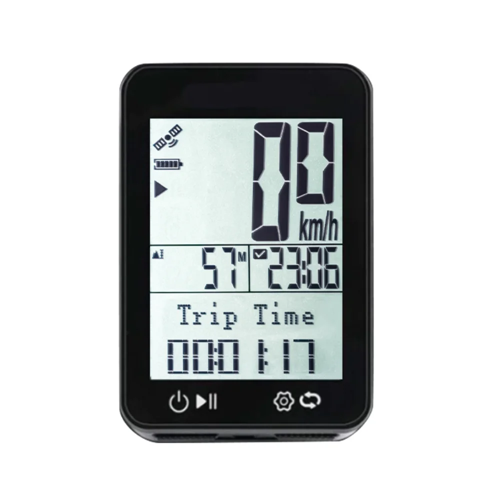 GPS Wireless Bike Computer 9 Languages Waterproof With Backlight ...