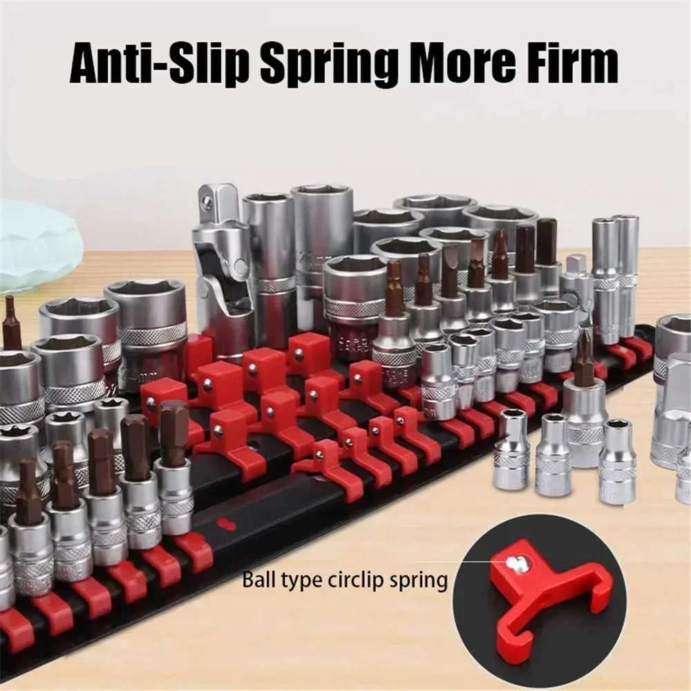 Socket-Wrench-Holders-Universal-Socket-Organizer-Rail-Bracket-Wall-Tool ...