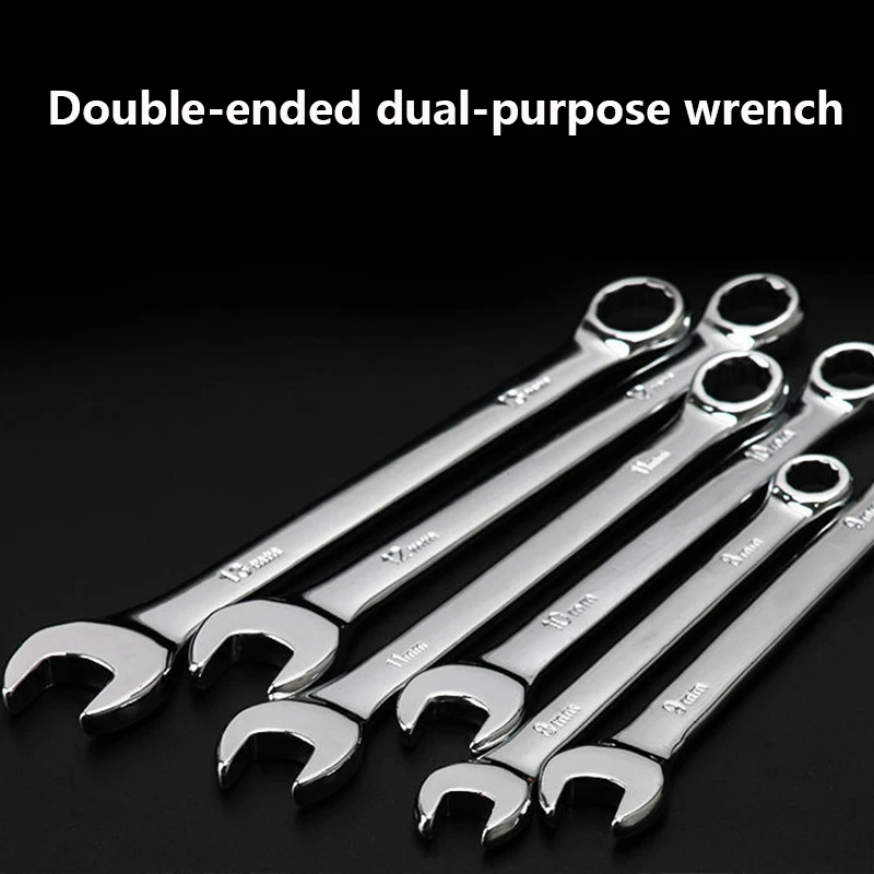 6-32mm double-head dual-purpose wrench, chromium-vanadium steel dual ...