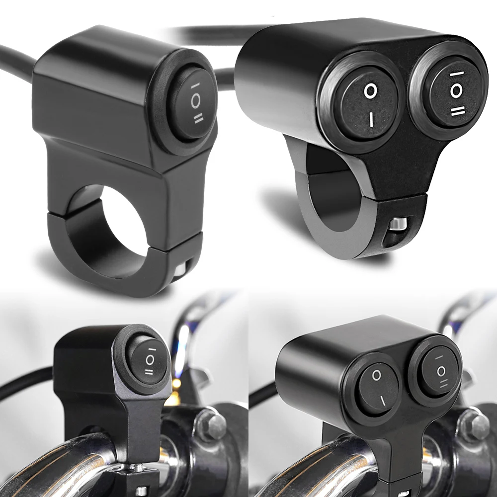 12V-10A-22mm-7-8-Motorcycle-Handlebar-Light-Switch-ON-OFF-Button-ON-OFF ...
