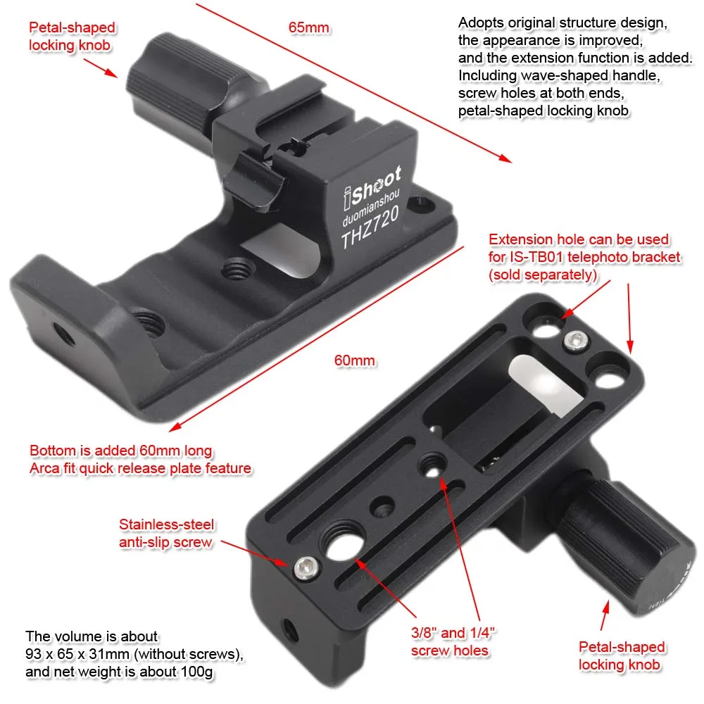 Pie-de-repuesto-para-Collar-de-lente-Base-de-anillo-de-montaje-en-tr ...