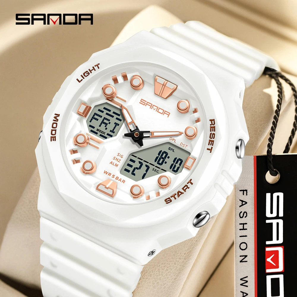 SANDA-6200-Electronic-Watch-Multi-functional-Alarm-Clock-Waterproof ...