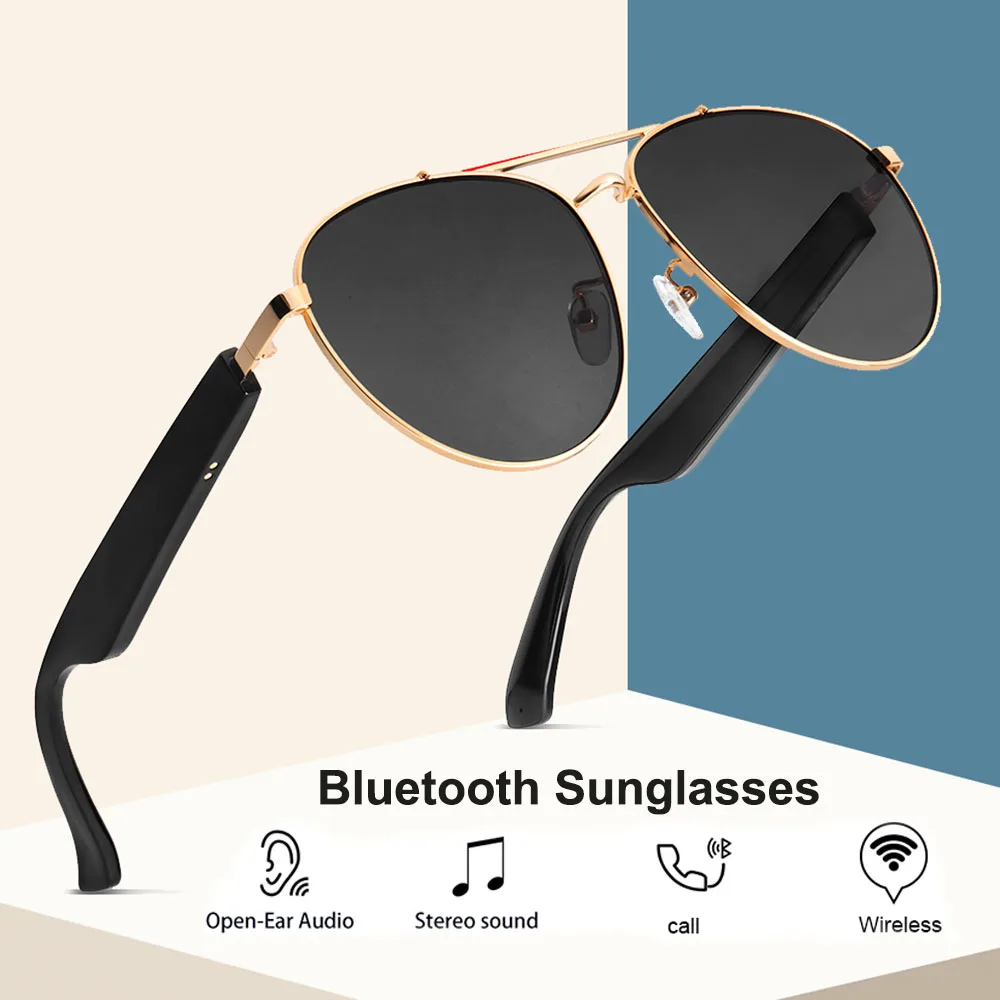 Smart-Glasses-Headset-Wireless-Bluetooth-Sunglasses-earphone-Hands-free ...