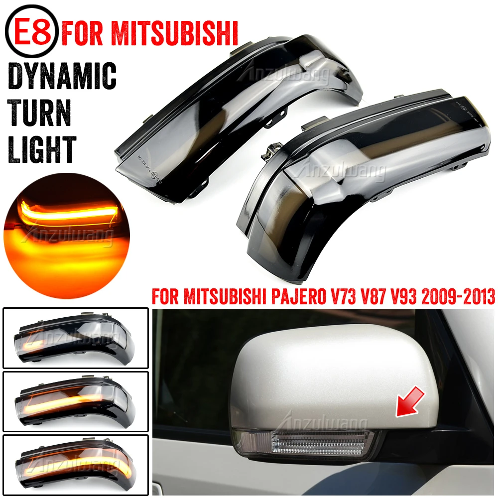 2Pcs LED Side Wing Dynamic Turn Signal Light Rearview Mirror Indicator ...
