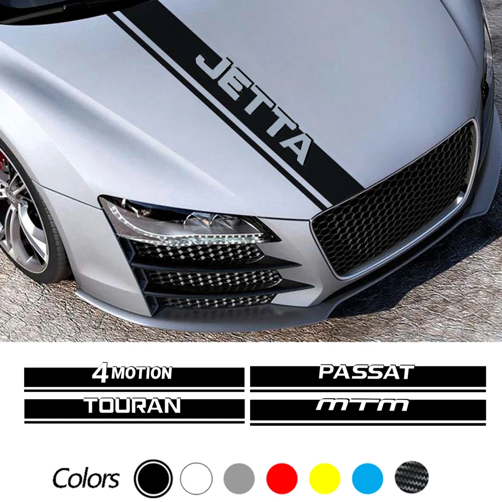 Car-Hood-Cover-Stickers-for-VW-TDI-TOUAREG-TOURAN-TSI-CADDY-MK4-MTM ...