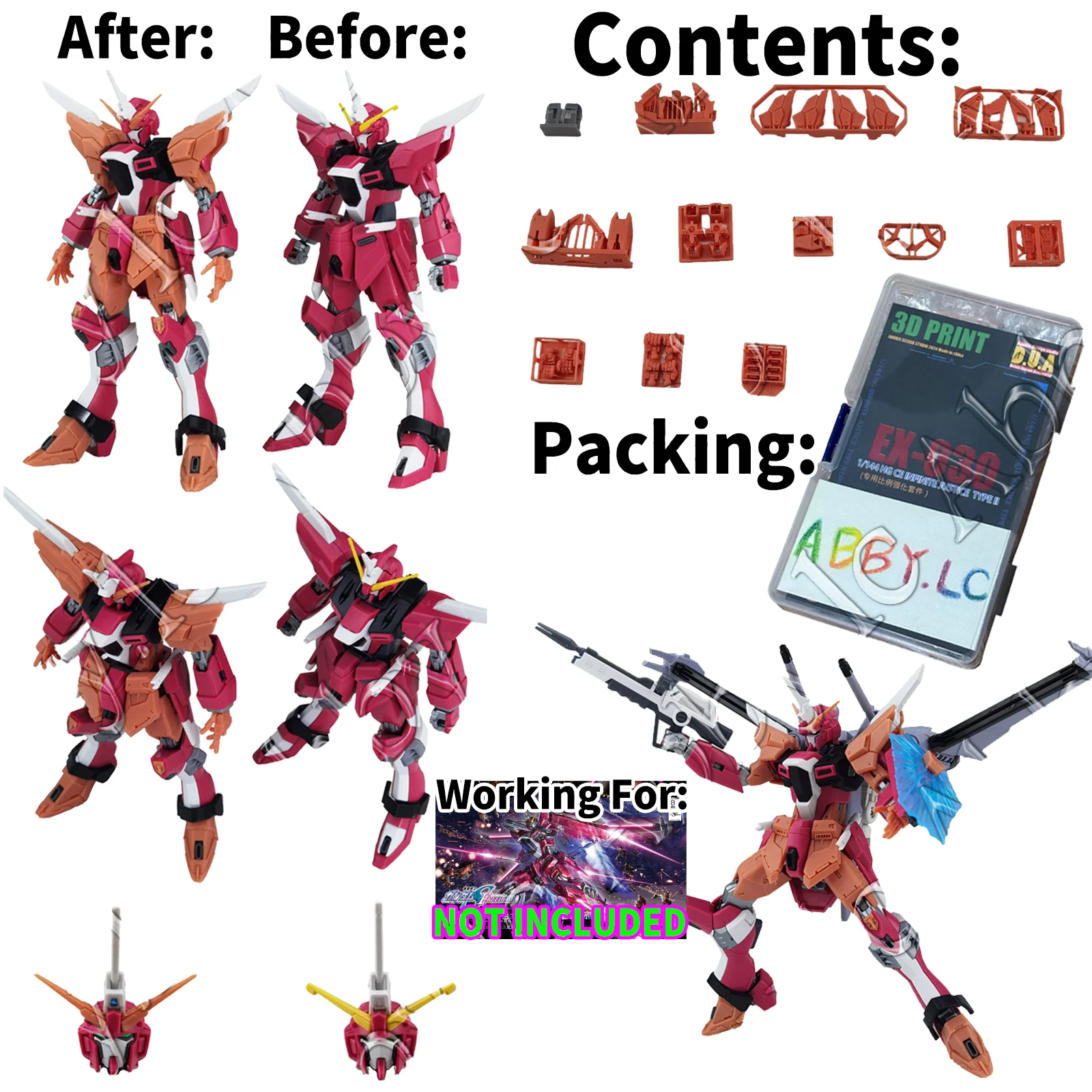 for-HG-1-144-Infinite-Justice-Type-II-Anubis-Resin-Heighten-Shoulder ...