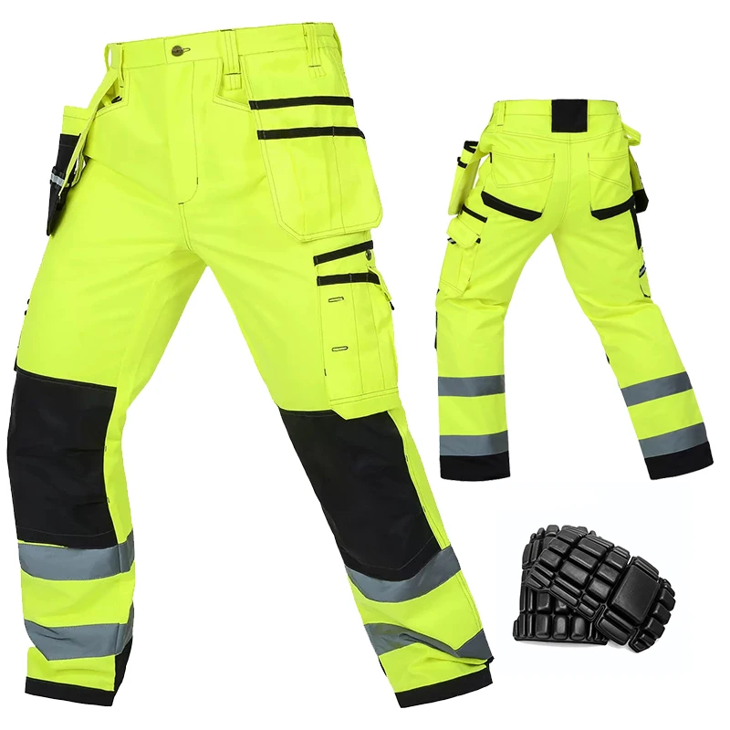 Hi-Vis-Work-Pants-Spring-Autumn-Durable-Multi-Pocket-Cargo-Pants ...