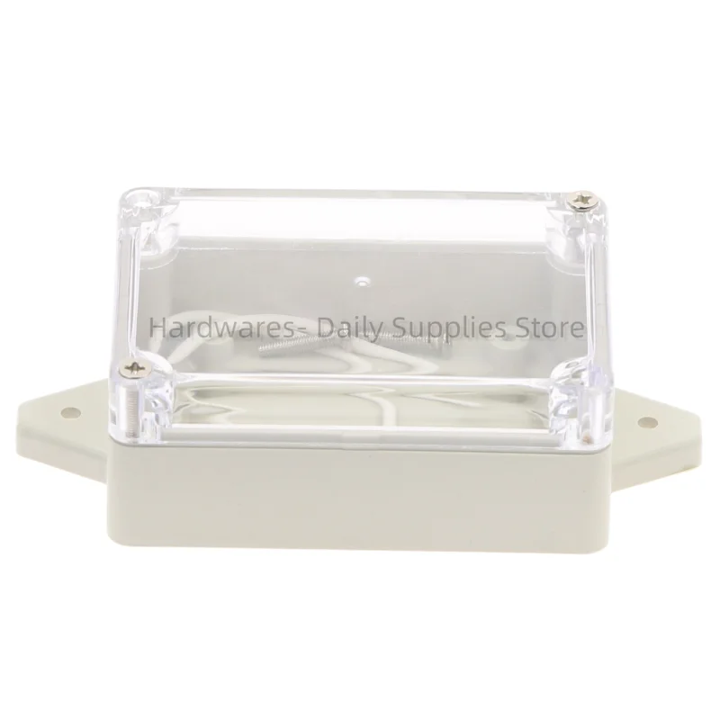 1PC-White-83x58x33mm-Clear-Cover-Electronic-Plastic-Boxes-Waterproof ...