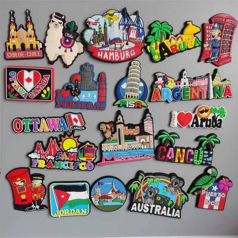 PVC-Fridge-Magnets-Puerto-Rico-Portugal-Switzerland-TexasUSA-Germany ...