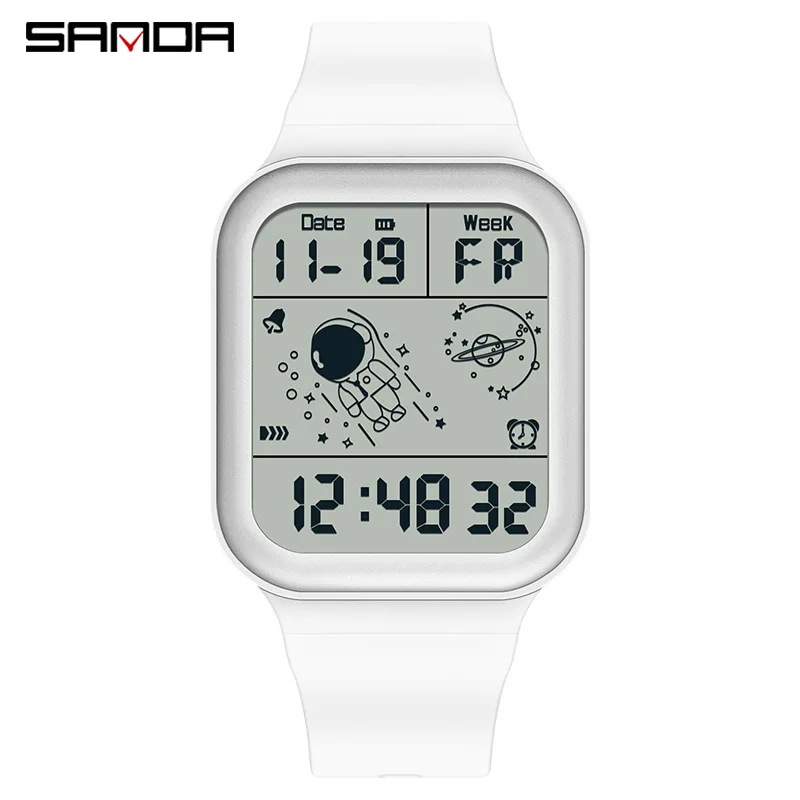 SANDA-Men-s-Watch-50M-Waterproof-Big-Screen-Square-Watch-Ladies-Unisex ...