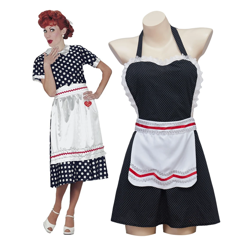 I-love-Lucy-Cosplay-Lucy-McGillicuddy-Ricardo-Costume-Polka-Dot-Maid ...