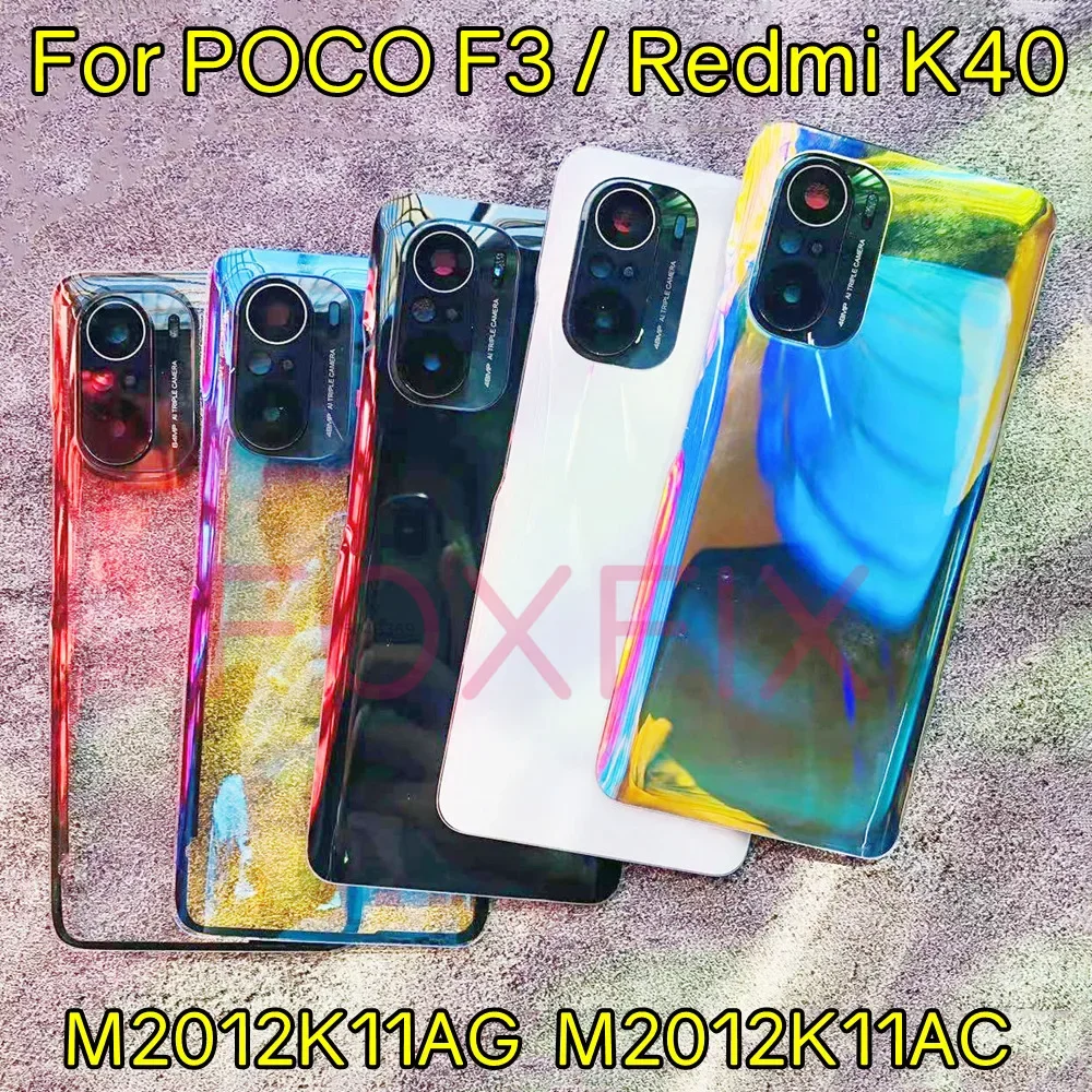 Glass-Battery-Door-Back-Cover-For-Xiaomi-POCO-F3-Redmi-K40-Pro-Rear ...