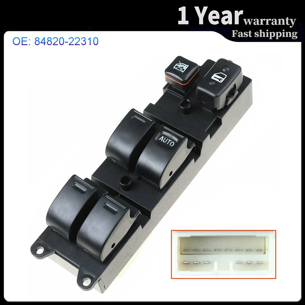 パワーマスターウィンドウスイッチリフター制御ボタン90 98トヨタランドクルーザー80シリーズ84820 22310 84820 35020 ...