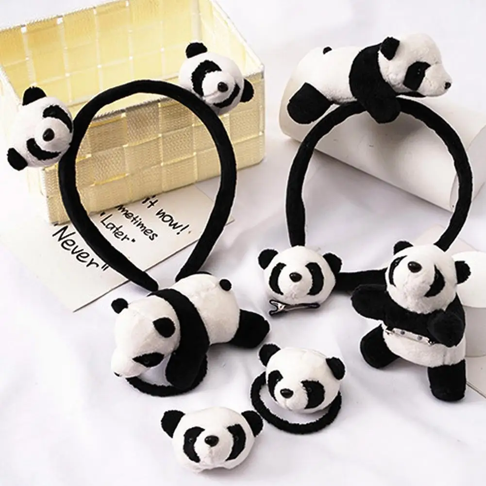 3D-Panda-Serie-Plush-Panda-Headband-Hair-lovely-Doll-Bear-Clips-Brooch ...