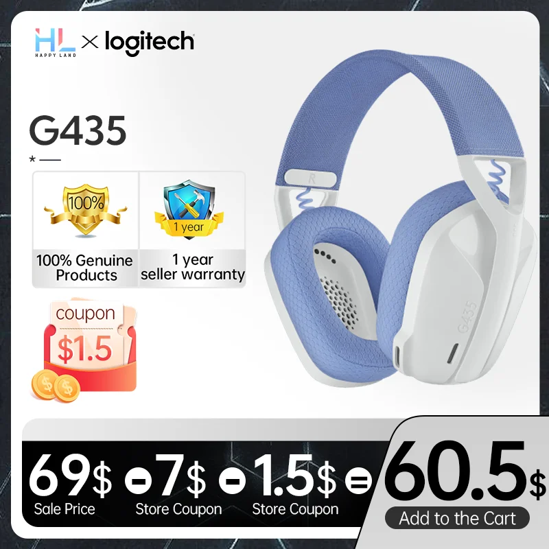 Logitech auriculares inalámbricos G435 LIGHTSPEED para videojuegos ...