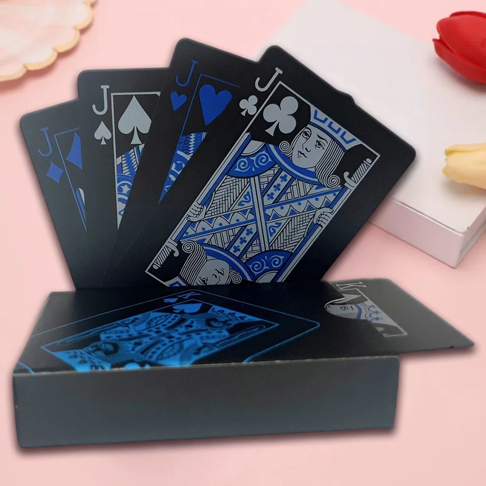 Black-Blue-playing-cards-board-games-child-kids-toys-Children-Toys ...