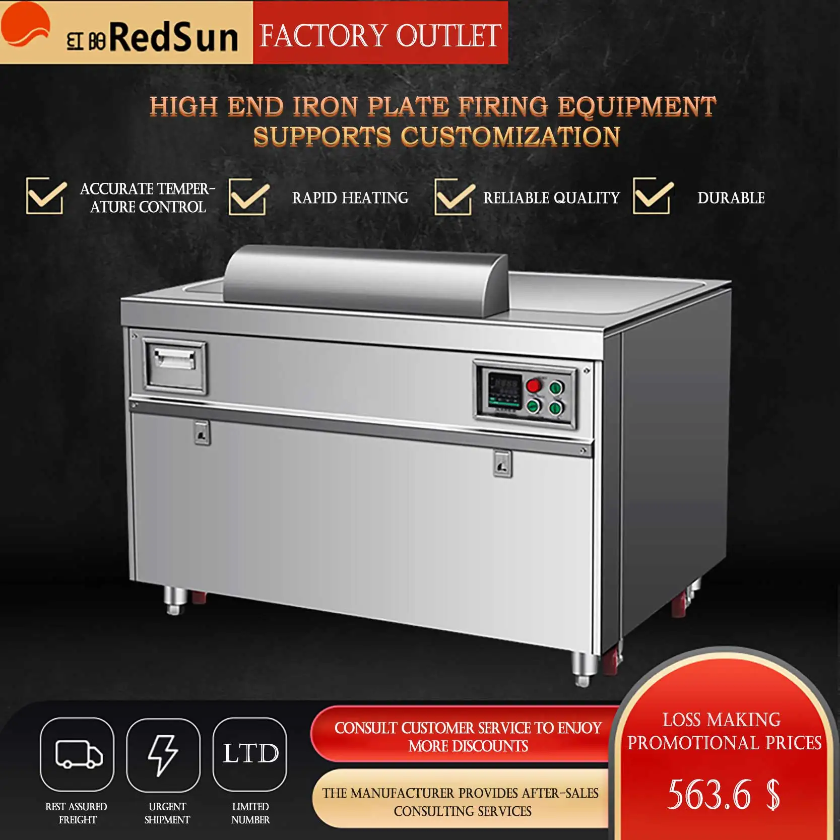 Commercial-flat-top-stainless-steel-iron-plate-barbecue-kitchen-cooking ...