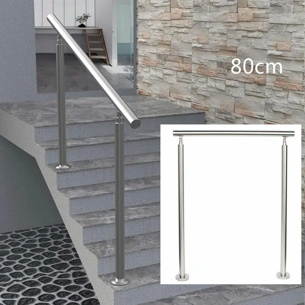 Indoor-Outdoor-Stair-Railing-Balcony-Handrail-Kit-Stainless-Steel ...