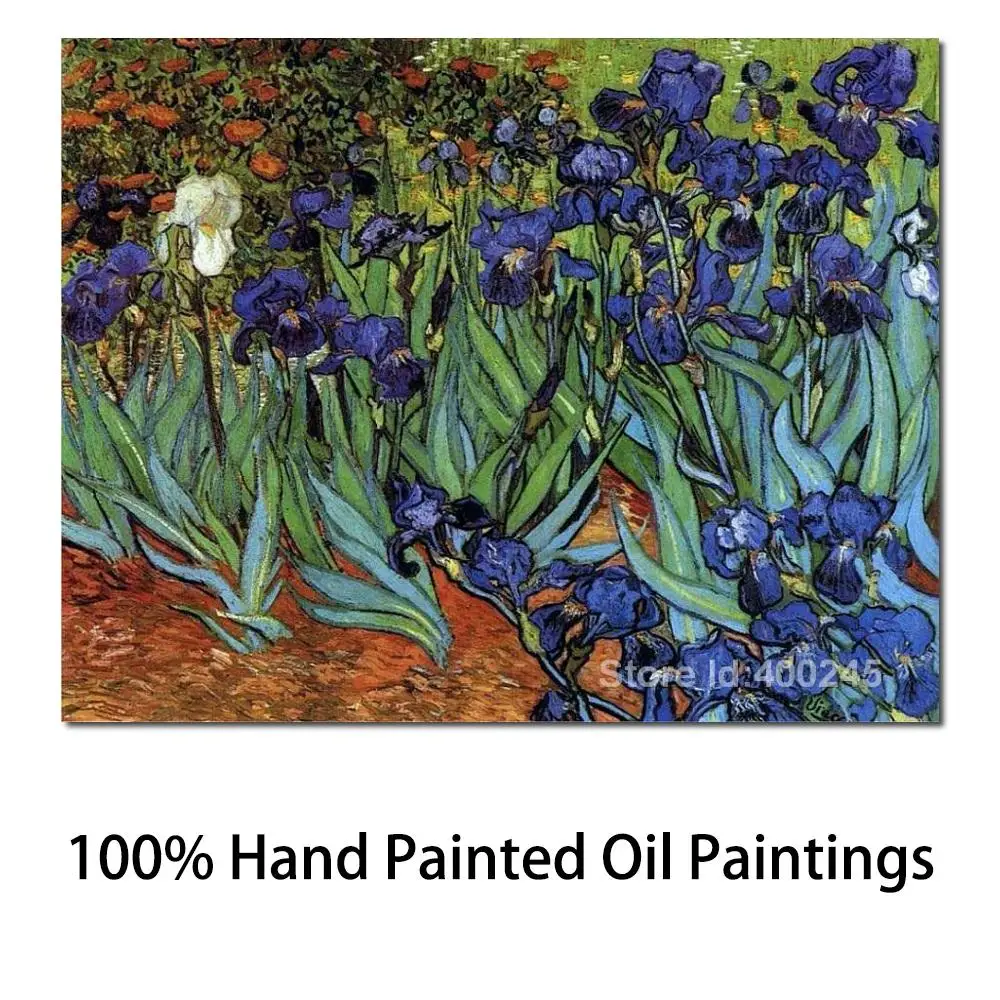 Wall-Art-Canvas-Painting-Irise-by-Vincent-Van-Gogh-Hand-Painted-Oil ...